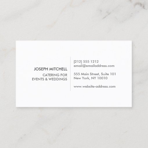 Retro Plate Logo for Chefs, Catering, Restaurants Business Card | Zazzle