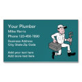 Retro Plumber Plumbing Business Card Magnets | Zazzle