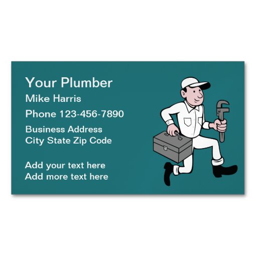 Retro Plumber Plumbing Business Card Magnets | Zazzle