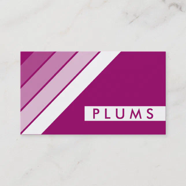 retro PLUMS Business Card | Zazzle