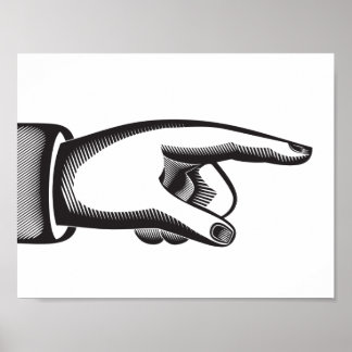 Finger Pointing Posters | Zazzle