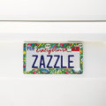 Retro Pop Art Comic Splash Colorful License Plate Frame | Zazzle