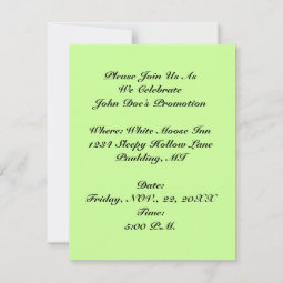 Retro Promotion or Off To New Job Party Invitation | Zazzle