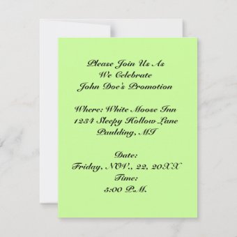 Retro Promotion or Off To New Job Party Invitation | Zazzle
