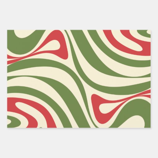 Retro Psychedelic 60s 70s Groovy Christmas Wrapping Paper Sheets | Zazzle