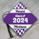 Retro Purple Checkered Class of 2024 Graduation Graduation Cap Topper ...