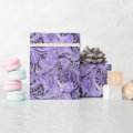 Retro Purple Paisley Pattern Wrapping Paper | Zazzle