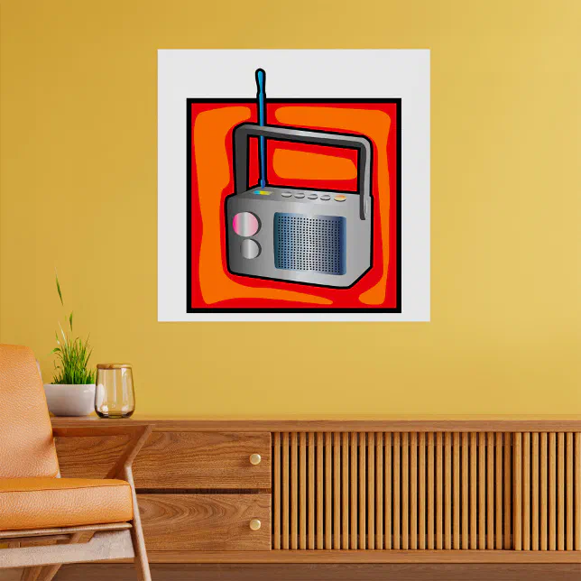 Retro Radio Poster | Zazzle