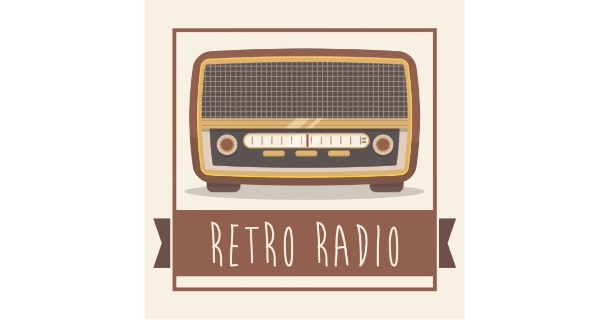 Retro Radio Sticker | Zazzle