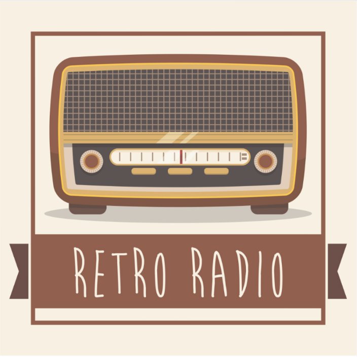 Retro Radio Sticker | Zazzle.com