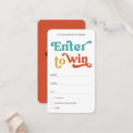 Retro Raffle Name Card Trendy Logo Business Ticket | Zazzle