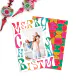 Retro Rainbow Merry Christmas 1 Photo Holiday Card | Zazzle