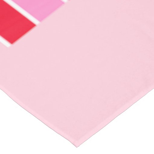 Retro Rainbow Preppy Pink And Red Arch Tablecloth | Zazzle