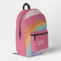 Retro Rainbow Printed Backpack | Zazzle