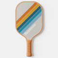 Retro Rainbow with Name Pickleball Paddle | Zazzle