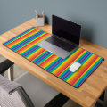 Retro Rainbows Desk Mat | Zazzle