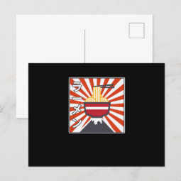 Retro Ramen Noodle Anime Kawaii Ramen Noodles Love Invitation Postcard ...