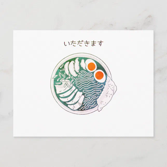 Retro Ramen Postcard | Zazzle