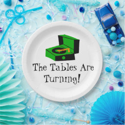 Retro Record Player Paper Plate | Zazzle