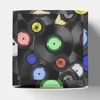 Retro Records Square Favor Box | Zazzle