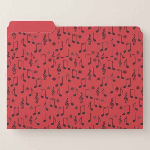Retro Red and Black 50's Diner Pattern File Folder | Zazzle