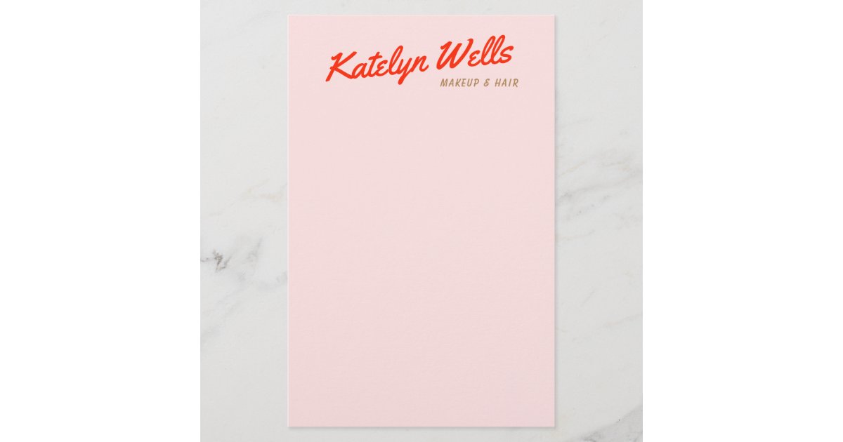 Retro Red Handwritten Script Typography Pink Flyer | Zazzle