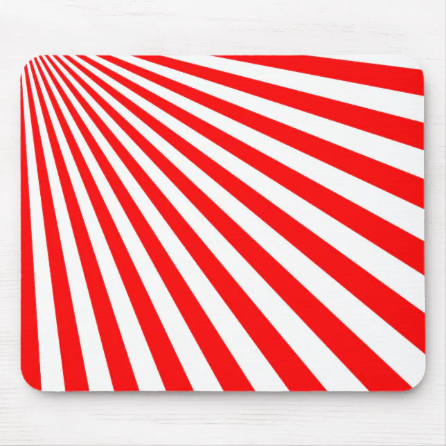 Retro Red Sun Rays Background Mouse Pad | Zazzle