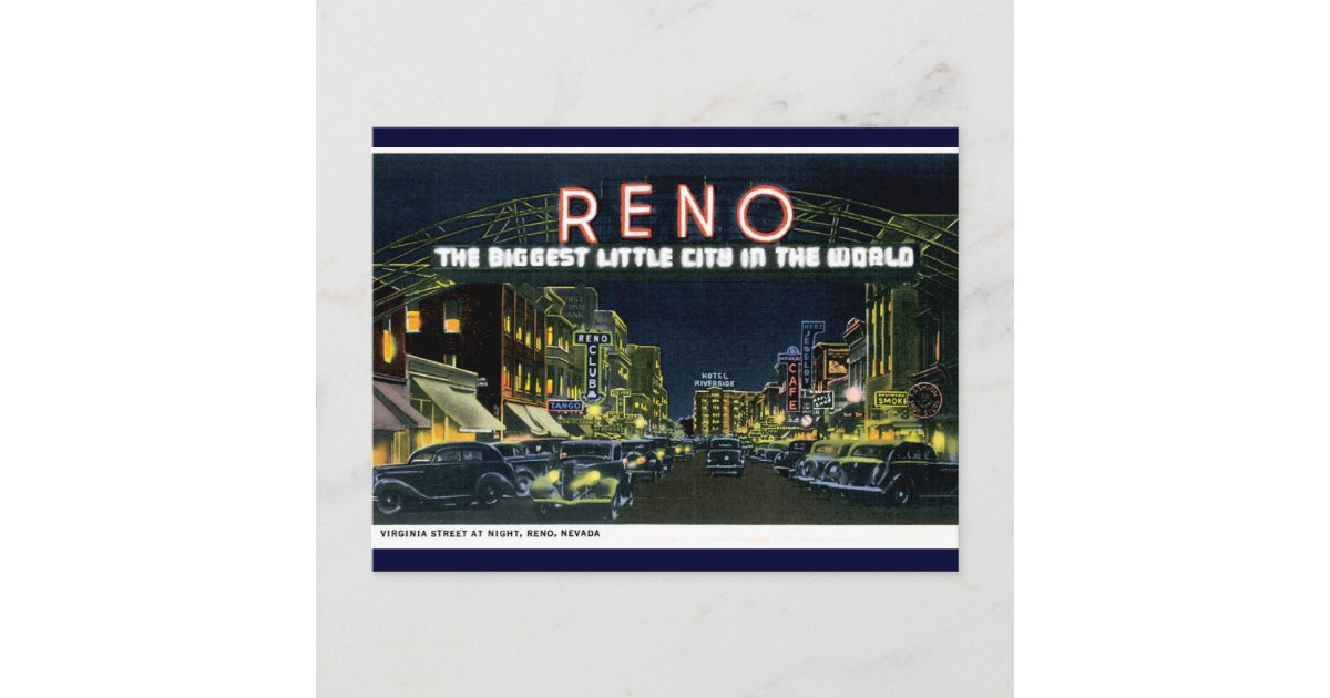 Retro Reno Postcard | Zazzle