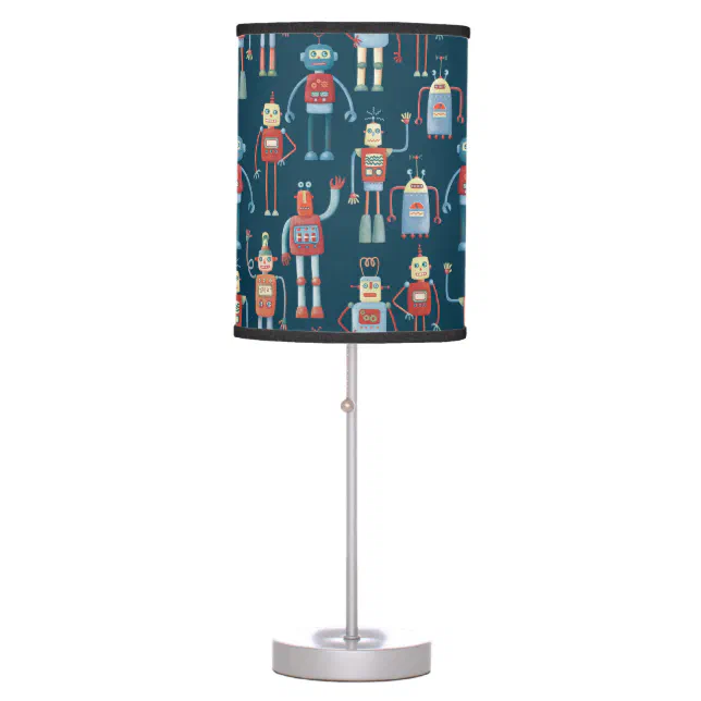 Retro Robot Table Lamp | Zazzle