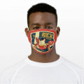 Retro Rock Music face mask | Zazzle