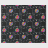 Retro Rock & Roll Vinyl Wrapping Paper | Zazzle