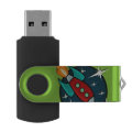 RETRO ROCKET SHIP 8GB USB FLASH DRIVE | Zazzle