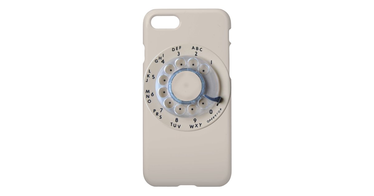 Retro Rotary Phone Dial iPhone Case | Zazzle