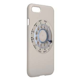 Retro Rotary Phone Dial iPhone Case | Zazzle