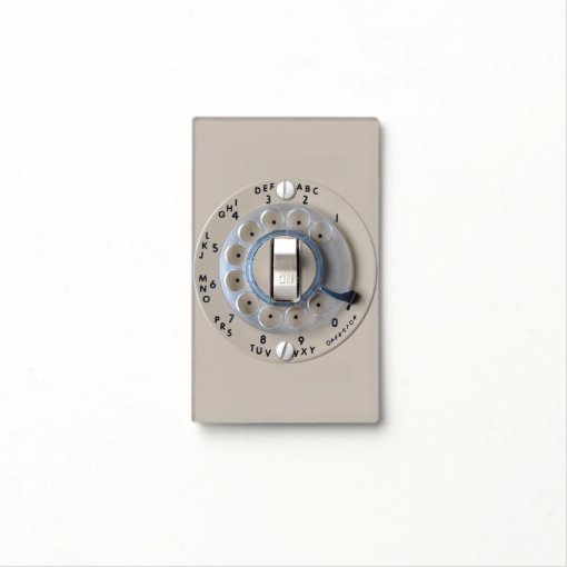 Retro Rotary Phone Dial Light Switch Cover | Zazzle