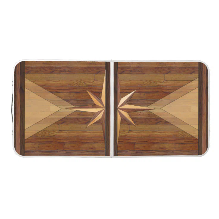 Retro Rustic Beer Pong Table | Zazzle