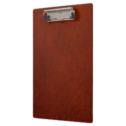 Retro Rustic Brown Rust Leather Clipboard | Zazzle