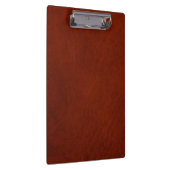 Retro Rustic Brown Rust Leather Clipboard | Zazzle