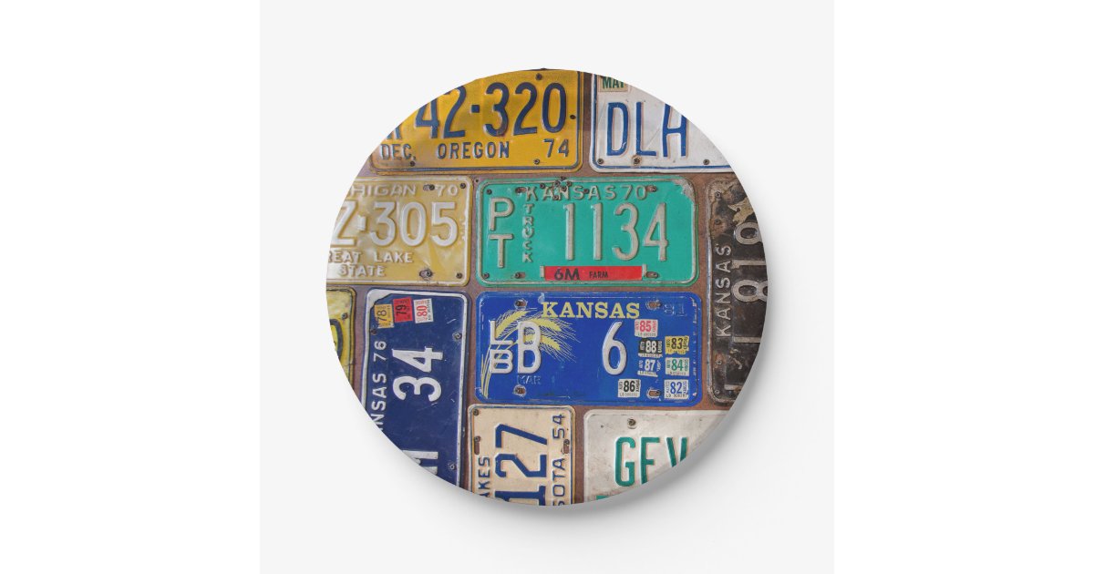 retro rusty license plates | Zazzle