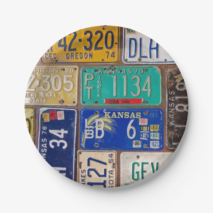 retro rusty license plates | Zazzle.com
