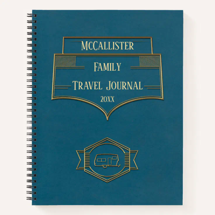 Retro RV Camper Travel Journal | Zazzle