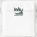 Retro RV Truck Camper RVing Adventure Square Sticker | Zazzle