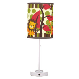 Retro Safari Animals Table Lamp | Zazzle