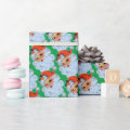 Retro Santa face Christmas Wrapping Paper | Zazzle