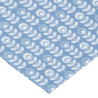 Retro Scandinavian Blue Pattern Tablecloth | Zazzle