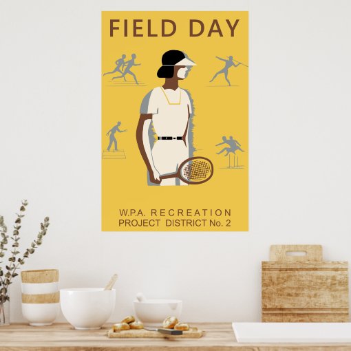 Retro school sports day poster | Zazzle