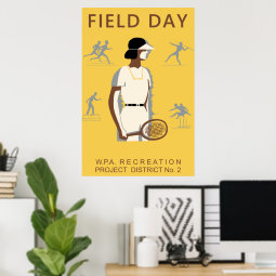 Retro school sports day poster | Zazzle