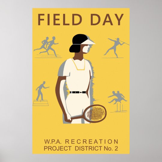 Retro school sports day poster | Zazzle.com