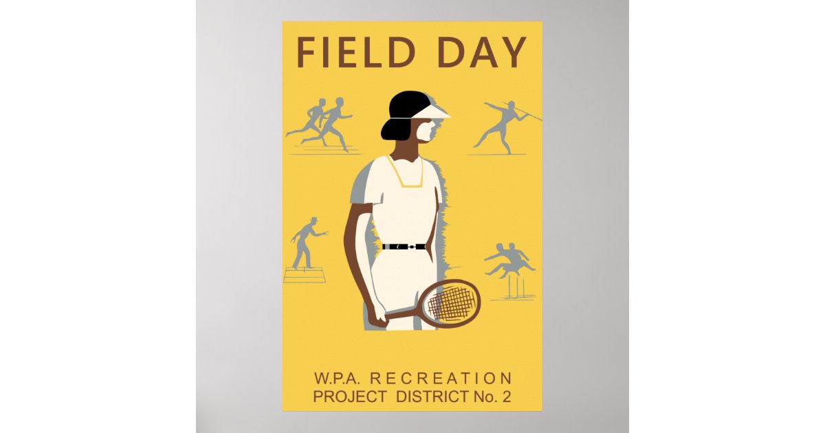 Retro school sports day poster | Zazzle