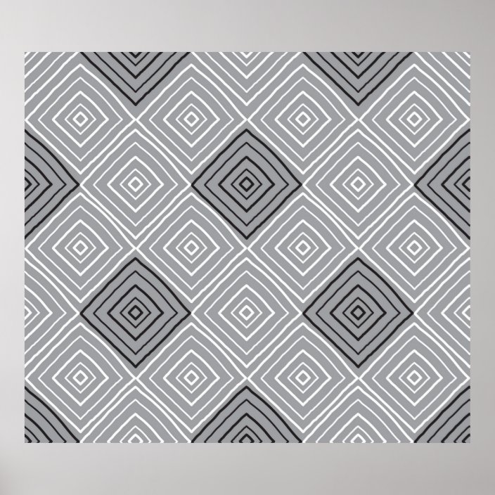 Retro seamless pattern, rug, carpet poster | Zazzle.com